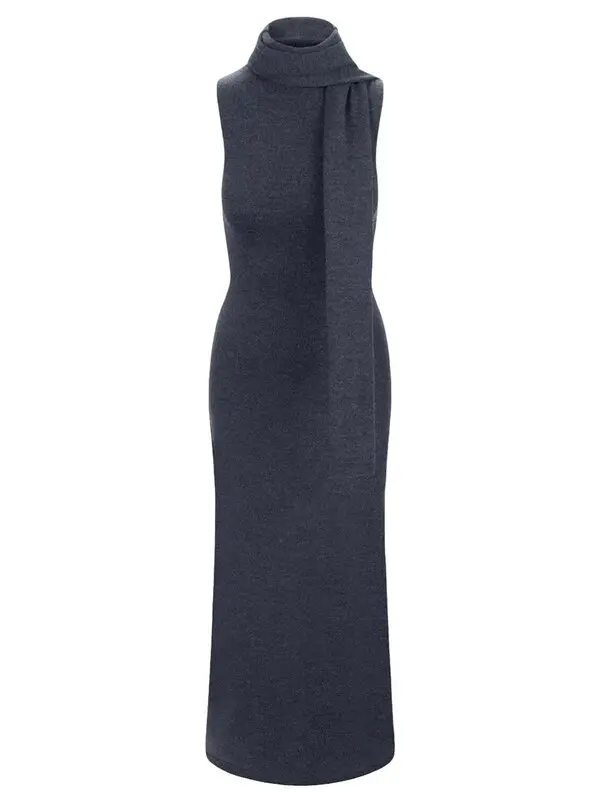 Staud Canal Midi Dress - Grey