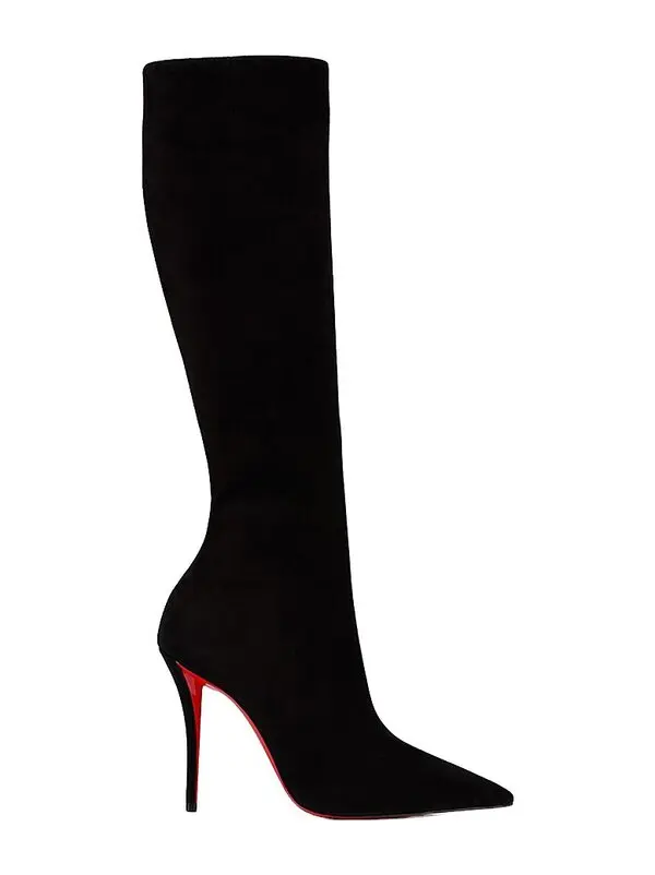 CHRISTIAN LOUBOUTIN Miss Z Botta Knee High Boots - Black