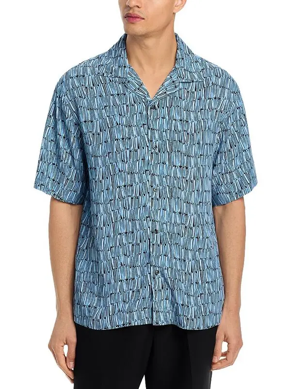 Hugo Espino Button Down Shirt - Open Blue