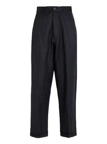 MAISON MARGIELA Midnight Virgin Wool And Linen Trousers - Midnight Blue