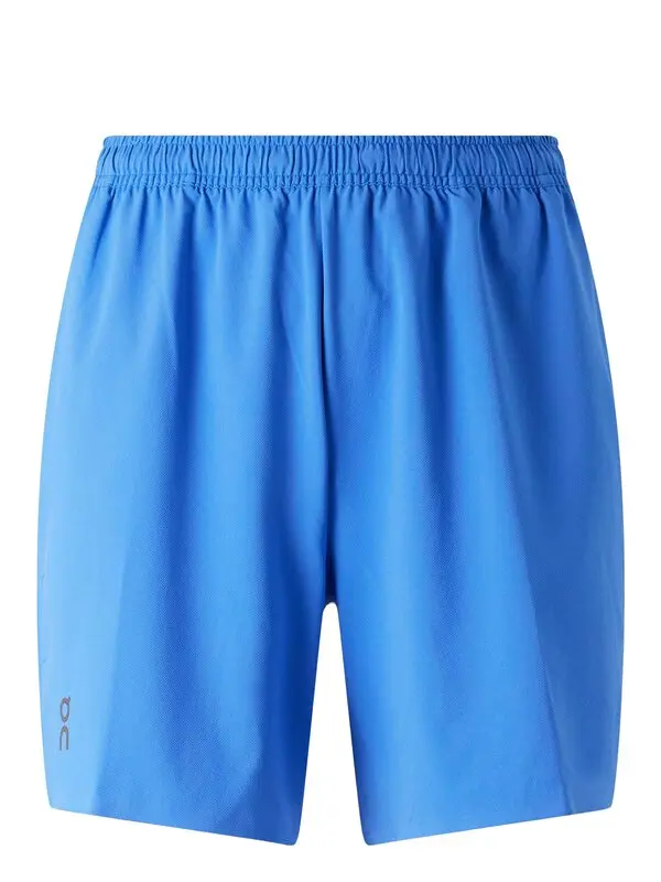 On Straight-leg Shell Shorts - Blue
