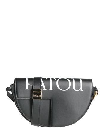 PATOU Calfskin And Zamak Crossbody Bag - Black