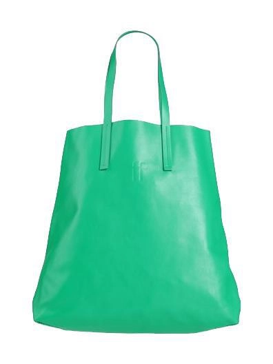 FORTE_FORTE Leather Shopper Bag - Green