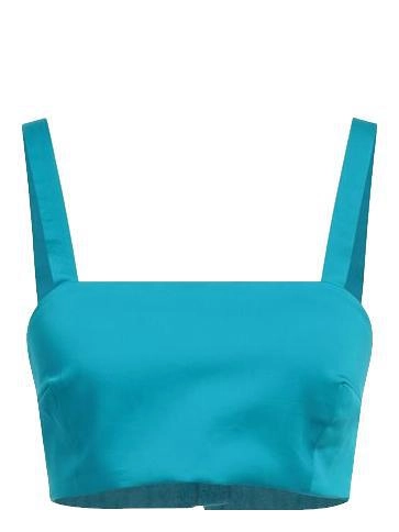 JIJIL Cropped Top With Square Neckline - Blue