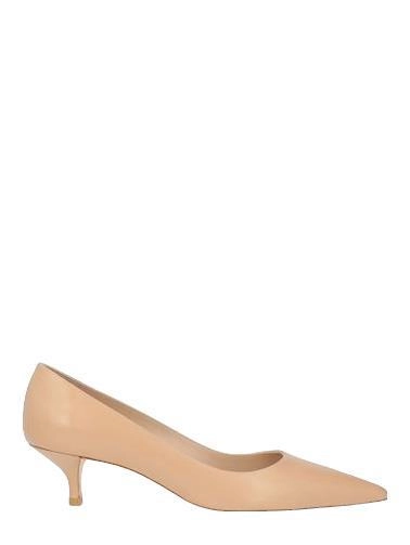 STUART WEITZMAN Leather Pointed Toe Kitten Heel Pumps - Pink