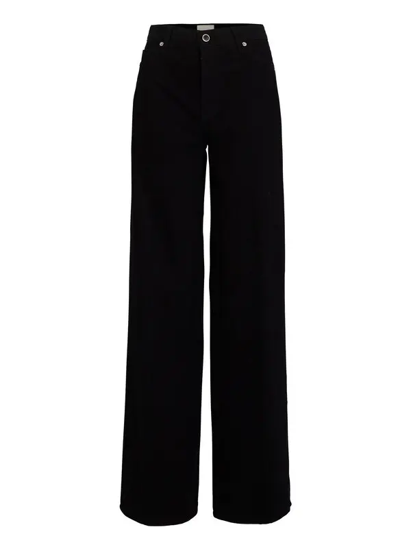 SAME DENIM The Wide Leg Jean - Black