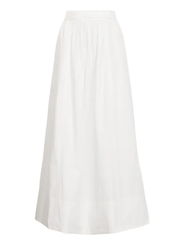 SAME Poplin Maxi Skirt - White