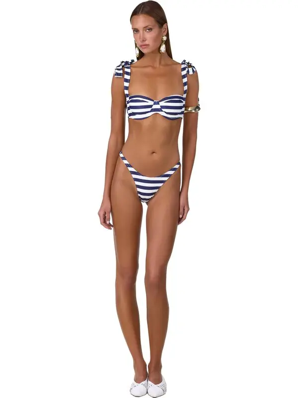 SAME LOS ANGELES The 90s Bottom - Navy Cream Stripe