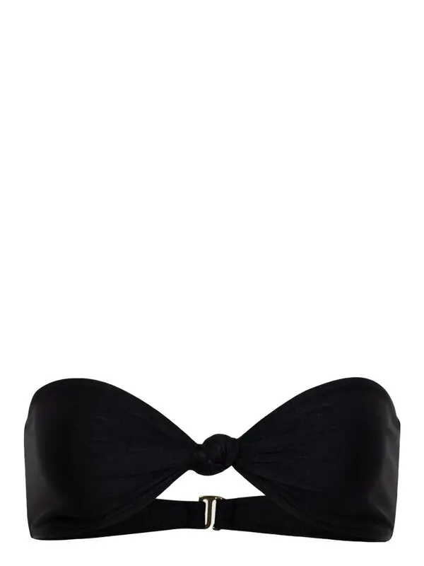 SAME LOS ANGELES Knotted Bandeau Top - Black