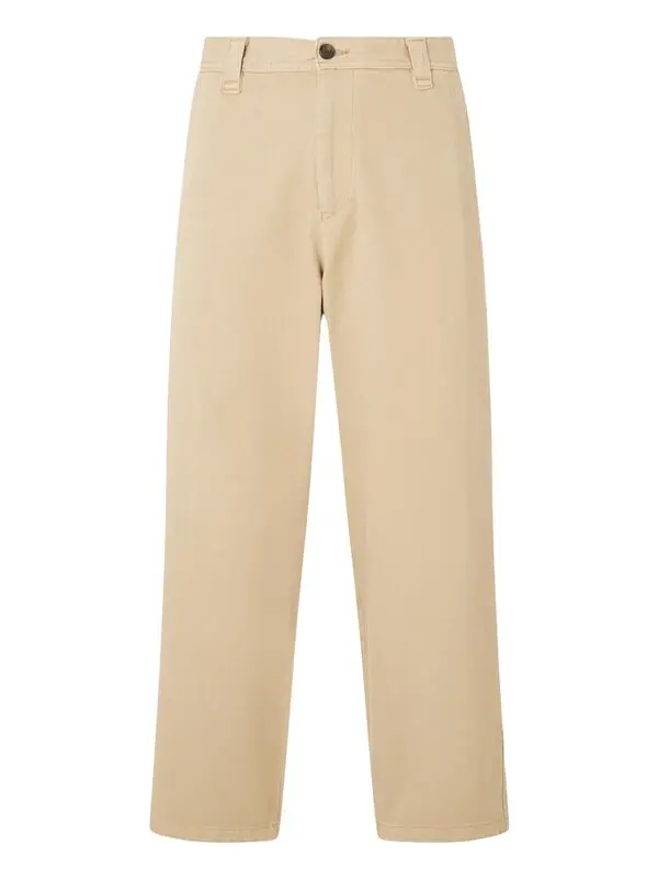 CORRIDOR Wide-leg Cotton-twill Trousers - Neutrals