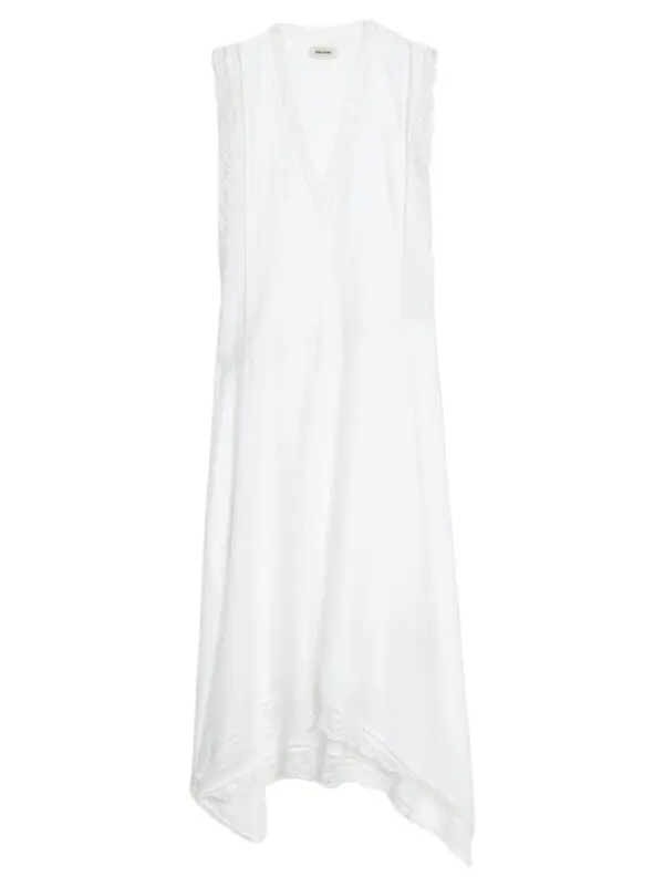Zadig&Voltaire Sleeveless Lace Midi Dress - White