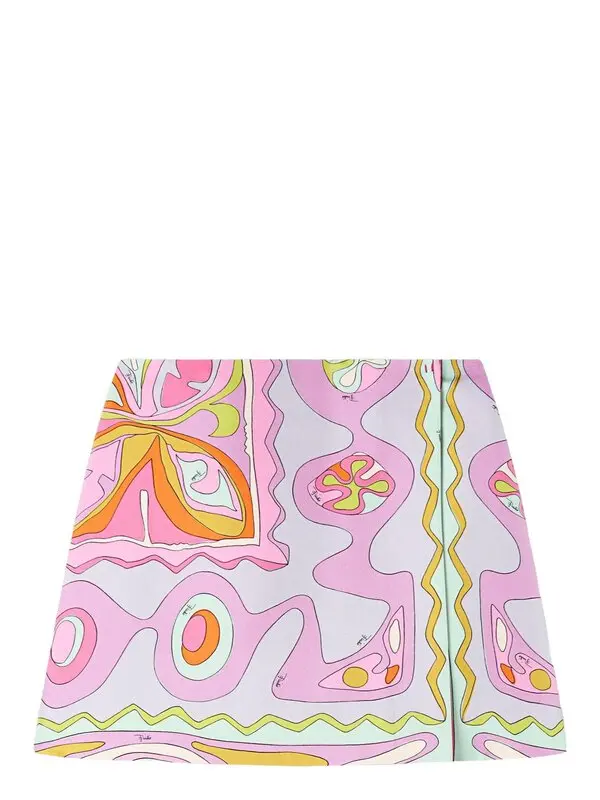 Emilio Pucci Iride-print Silk Mini Skirt - Multi-color