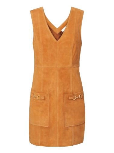 Ulla Johnson Sloane Suede Minidress - Brown