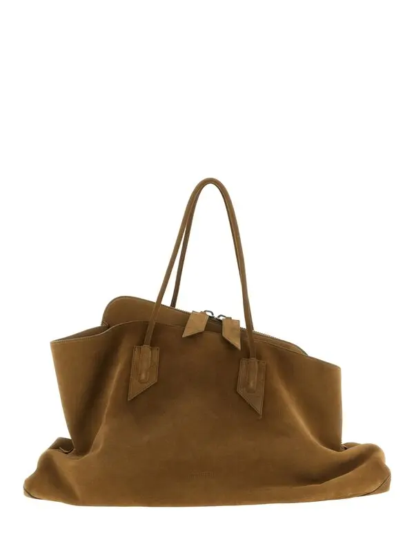 Attico Top Handle Shoulder Bag - Brown