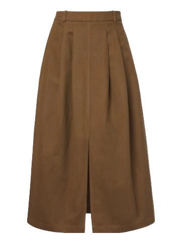 JOSEPH Kharis Midi Skirt With Belt Loops - Brown