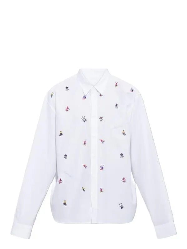 Dsquared2 Collared Long-sleeved Shirt - White