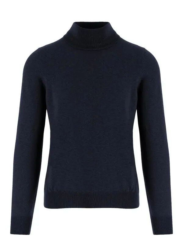 Tagliatore Long-sleeved High-neck Sweater - Black