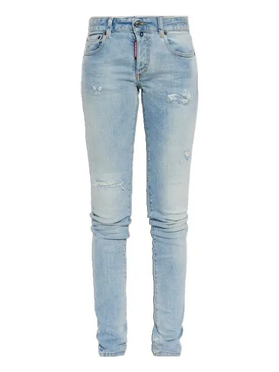 Dsquared2 Belt Loop Jeans - Light Blue