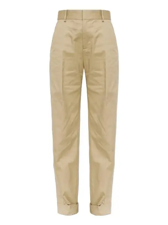 Dsquared2 Tailored Trousers With Belt Loops - Beige
