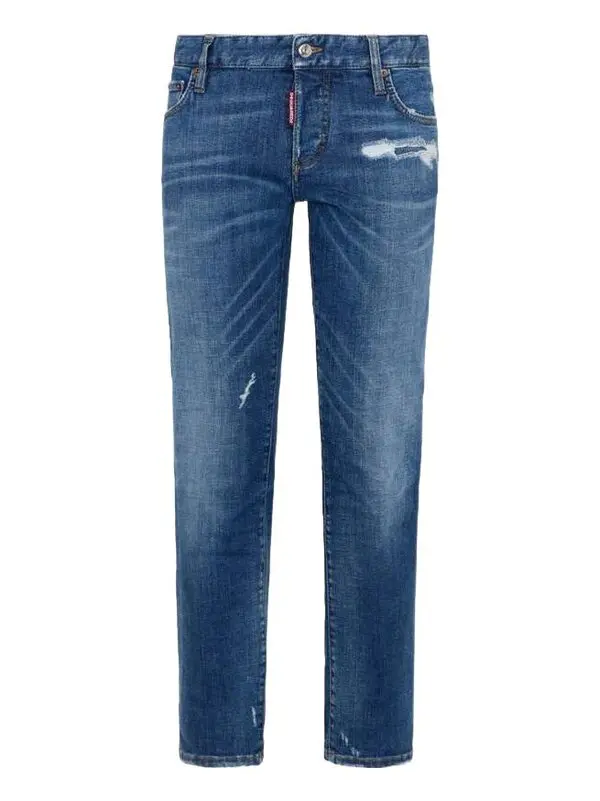 Dsquared2 Jenna Jeans With Distressed Detailing - Blue