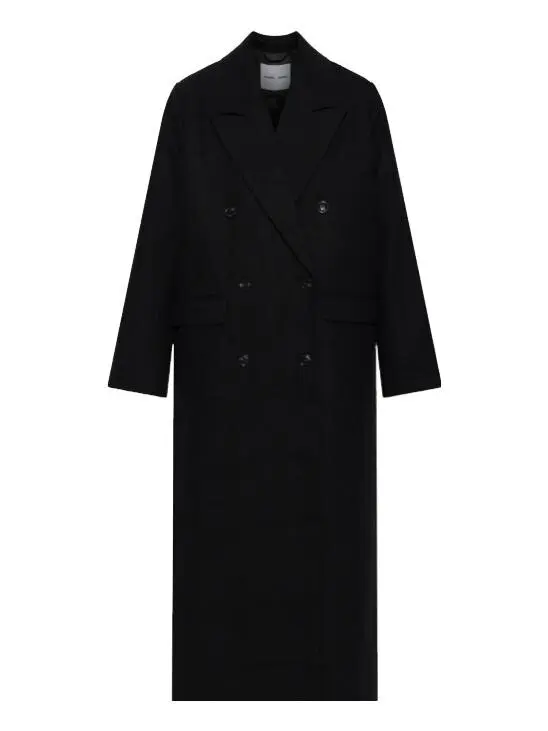 SAMSOE SAMSOE Sajill Double Breasted Coat - Black