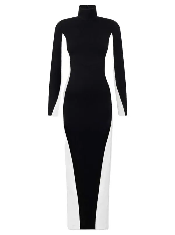 Dsquared2 Long Sleeve Maxi Dress - Black