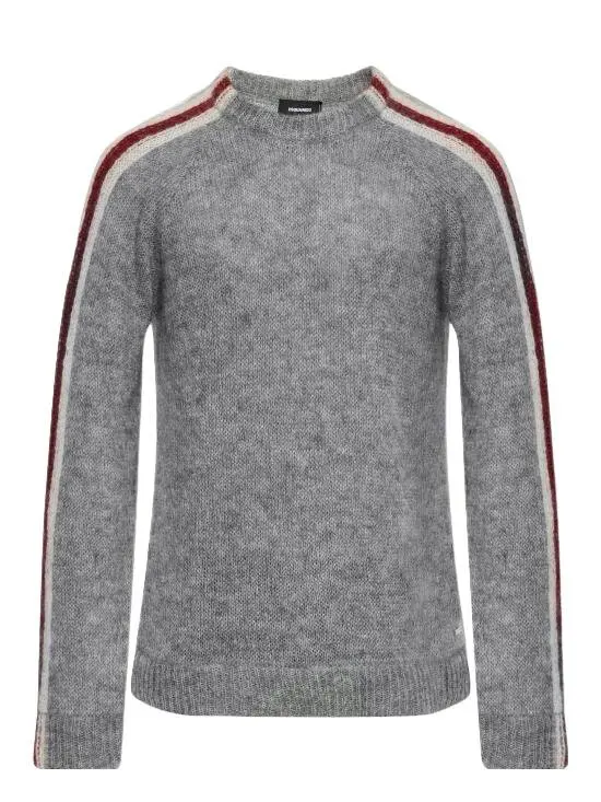Dsquared2 Long-sleeve Sweater With Ribbed Accents - Grey