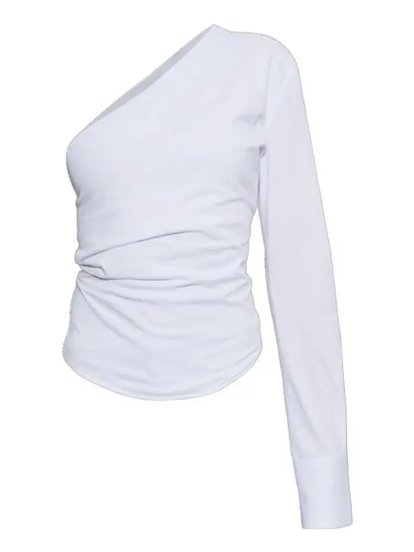 Dsquared2 One-shoulder Long-sleeved Top - White
