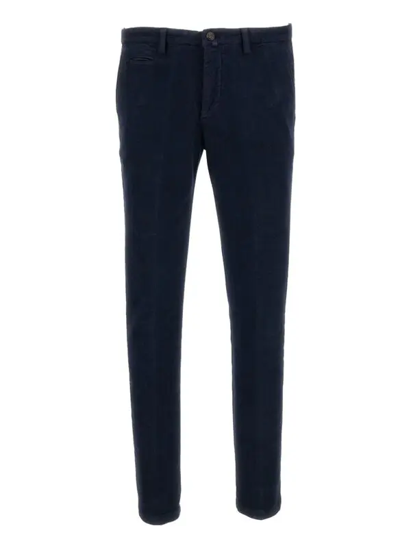 BRIGLIA 1949 Tailored Tapered Fit Trousers - Black