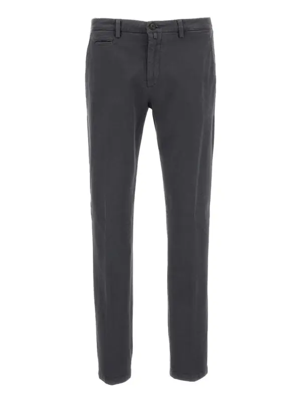 BRIGLIA 1949 Tailored Tapered Trousers - Black