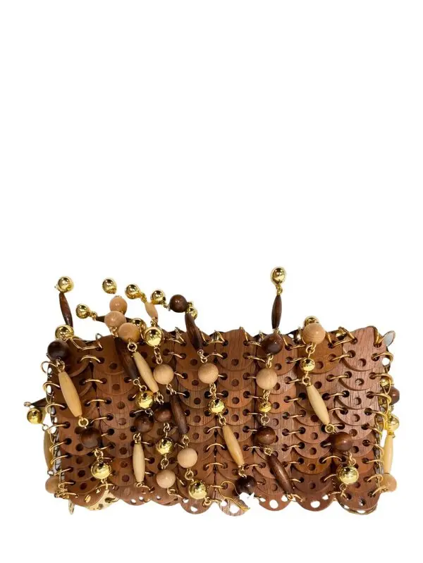 Rabanne Wooden Handbag - Brown