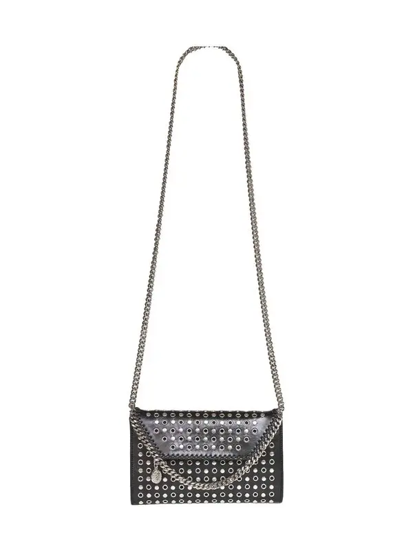 Stella McCartney Studded Chain Shoulder Bag - Black