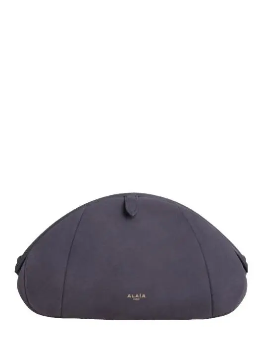 Alaïa Suede Dome Clutch - Grey