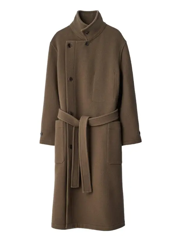 LEMAIRE Wool Wrap Coat - Thyme