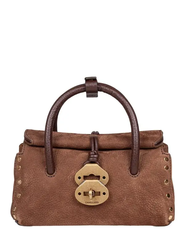 ZANELLATO Double-handled Handbag With Rotating Lock - Brown