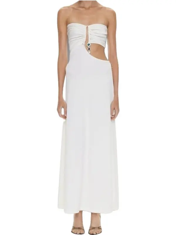 Christopher Esber Strapless Dress - White