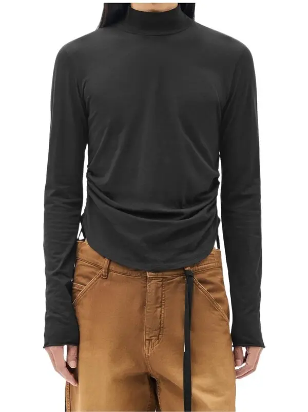 ANN DEMEULEMEESTER Lenart Mock-neck T-shirt - Black