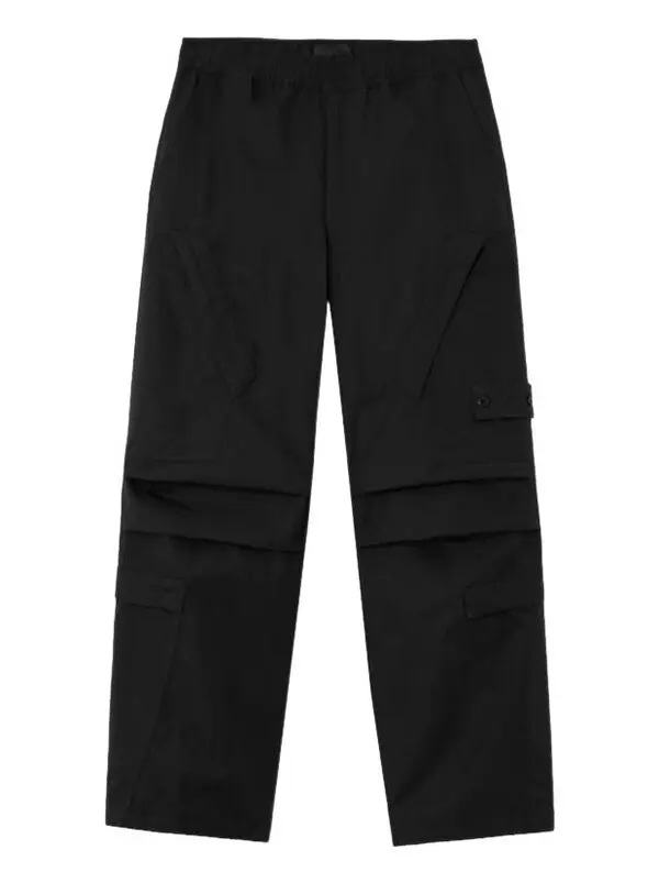 Stone Island Loose-fit Cargo Trousers - Black