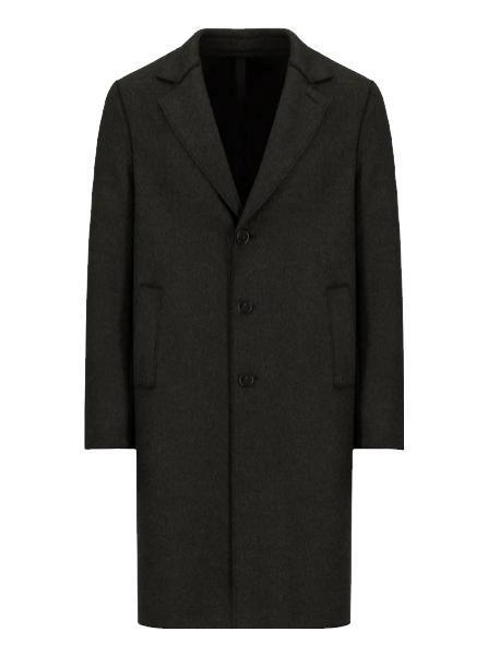 Harris Wharf London Overcoat Jacquard Wool - No