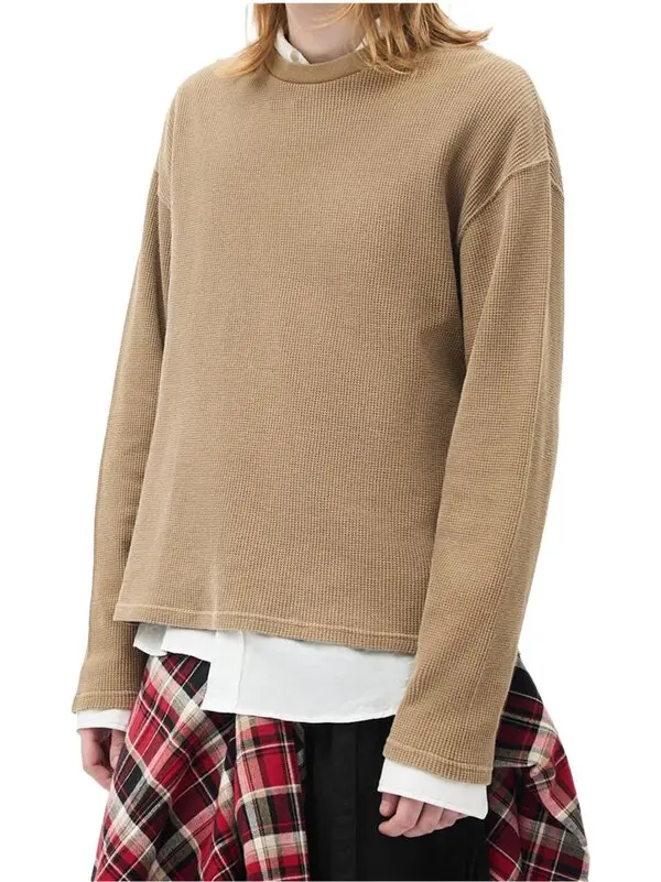 ANN DEMEULEMEESTER Long-sleeve T-shirt - Camel