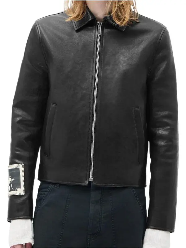 ANN DEMEULEMEESTER Sandor Leather Jacket - Black