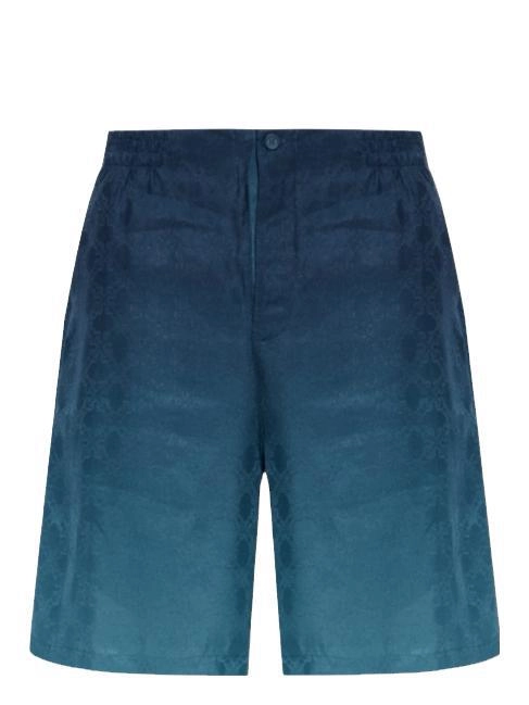 Off-White Printed Elastic-waist Shorts - Navy