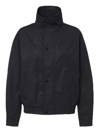 NILI LOTAN Klaire Cotton-blend Bomber Jacket - Black