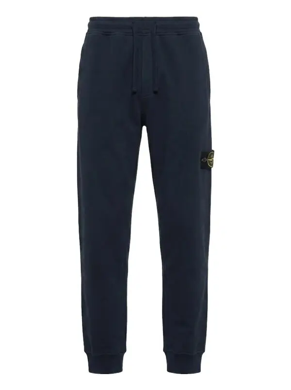 Stone Island Elastic-waist Athletic Pants - Blue