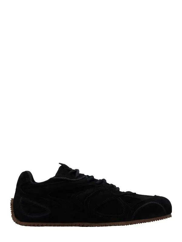 Axel Arigato Slow Runner Suede Panelled Sneakers - Black/dark Brown