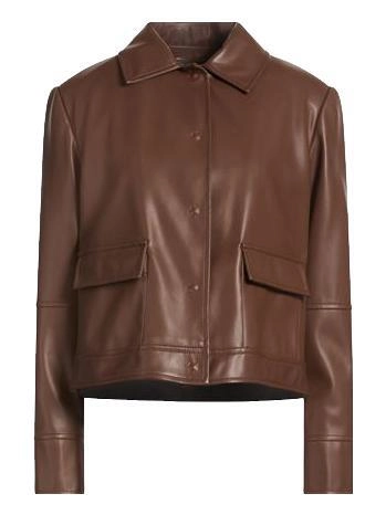 KAOS Polyurethane & Polyester Overshirt Jacket - Brown