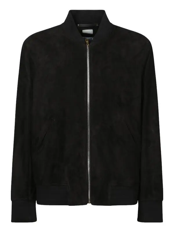 Paul Smith Zip-up Long-sleeved Bomber Jacket - Black