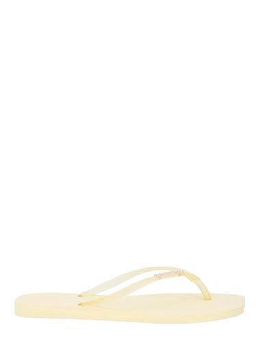 Havaianas Pastel Rubber Thong Sandals - Yellow