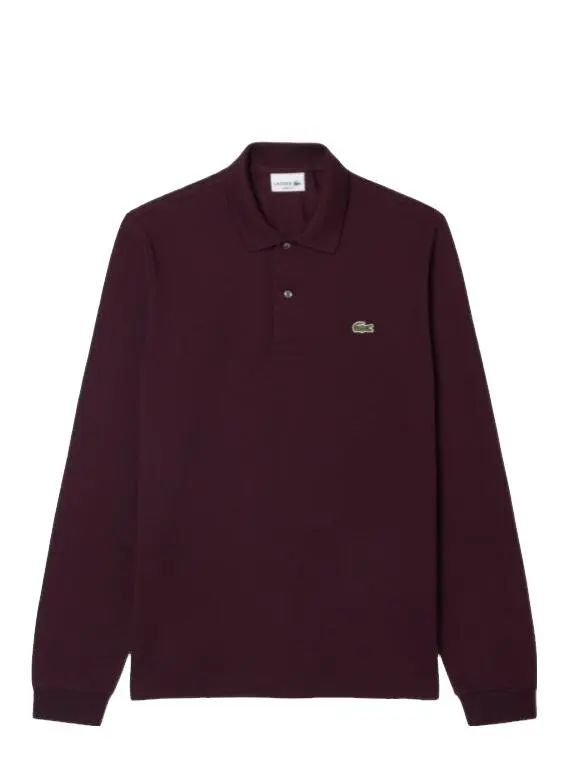 Lacoste Classic Fit Long Sleeved L.12.12 Polo Shirt - Brown
