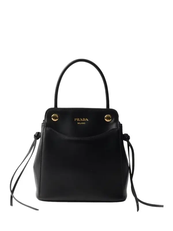 Prada Mini Leather Handbag - Black